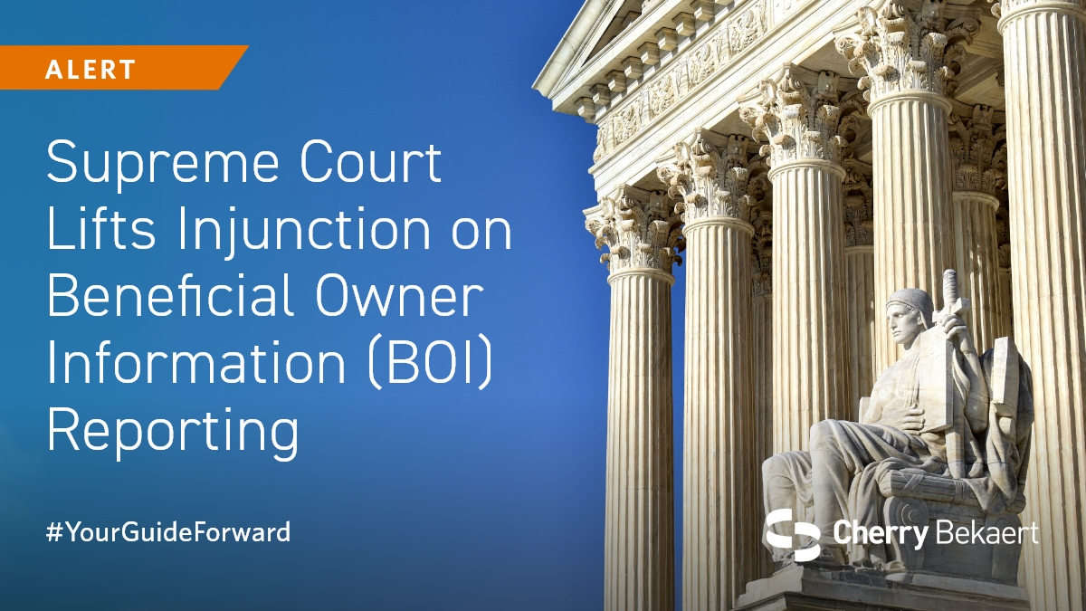BOI Injunction Update: Reporting to Proceed | Cherry Bekaert