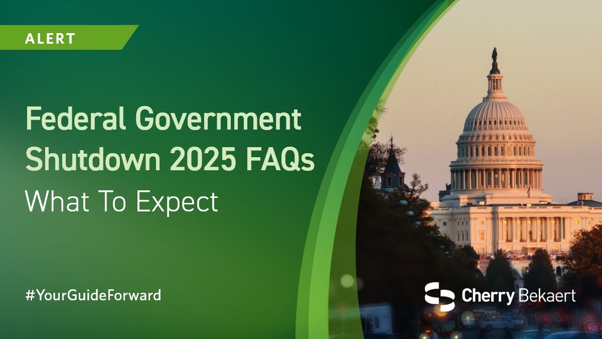 Federal Government Shutdown 2025 FAQs: What To Expect | Cherry Bekaert