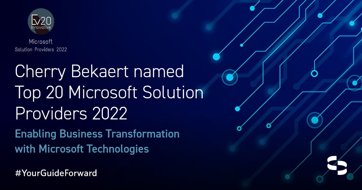 Cherry Bekaert a Microsoft’s Solution Provider 2022 | Cherry Bekaert