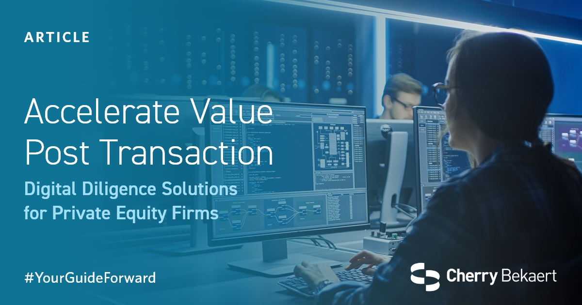 M&A IT Due Diligence and Post-Transaction Optimization | Cherry Bekaert
