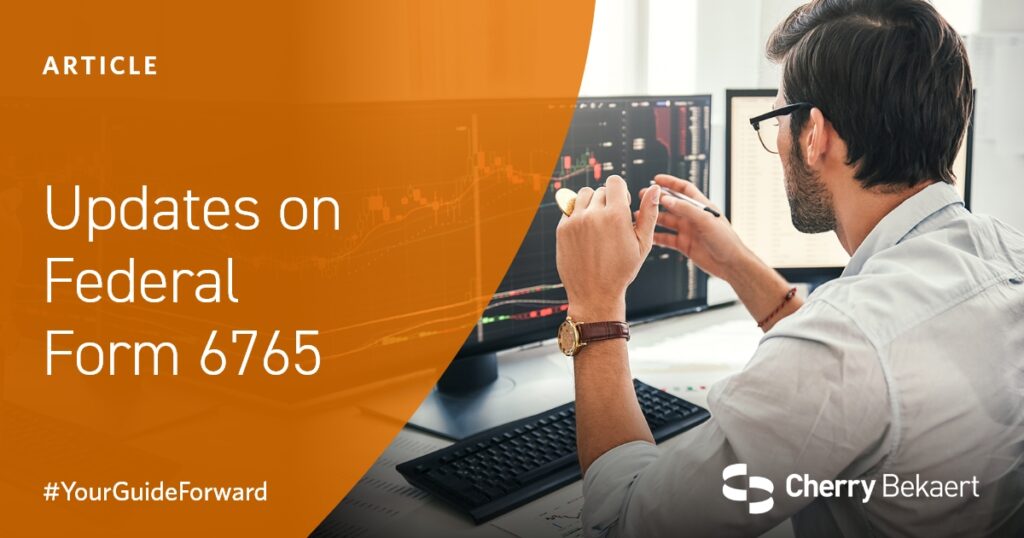 IRS Form 6765: 2023 Draft Instructions Explained | Cherry Bekaert