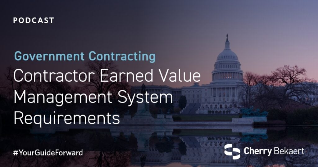 Contractor Earned Value Management System Requirements Cherry Bekaert