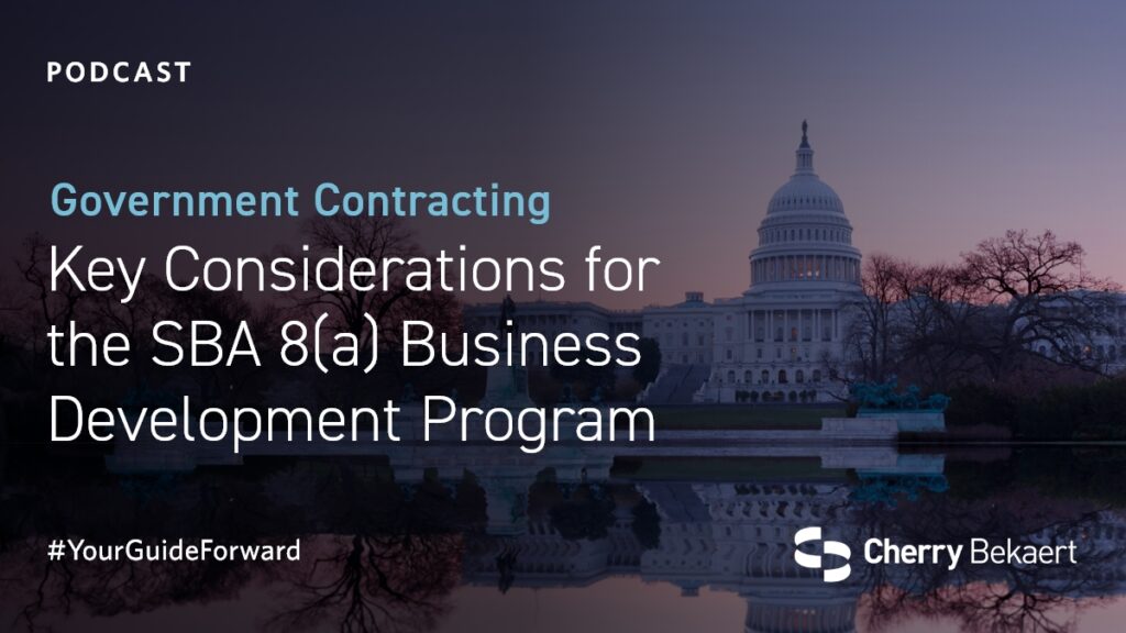 SBA 8(a) Program Accounting Best Practices | Cherry Bekaert